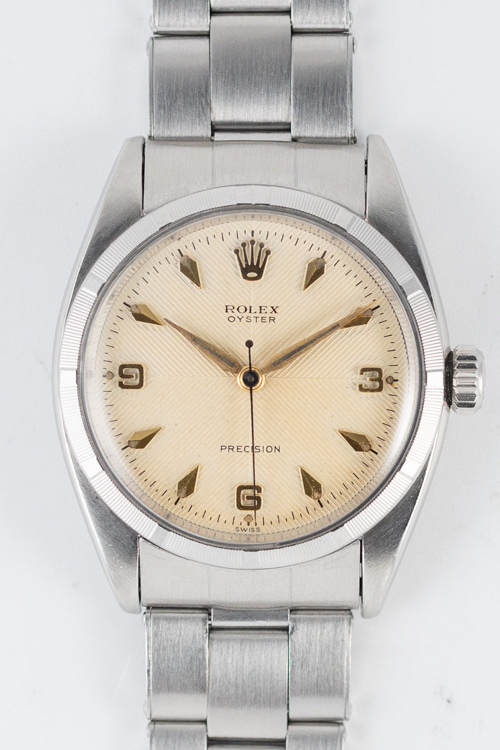 ROLEX OYSTER Ref.6427 Herringbone Dial – TIMEANAGRAM