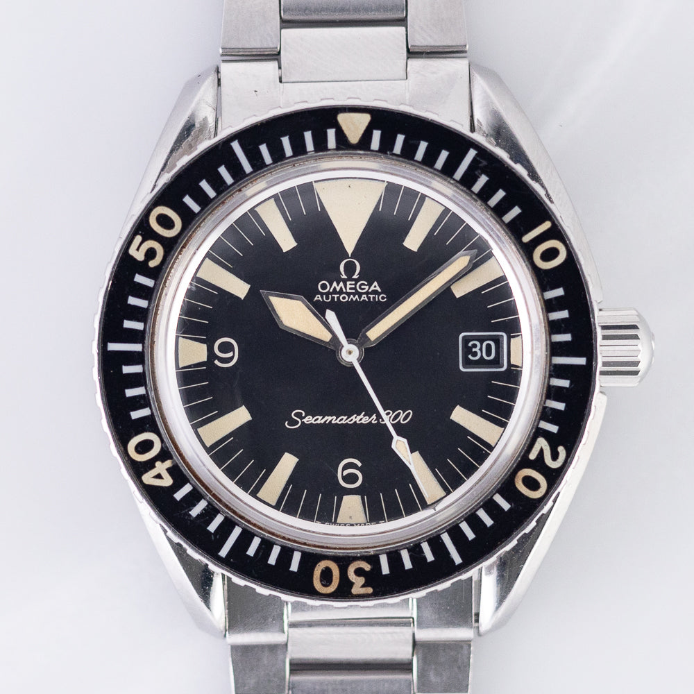 OMEGA Seamaster 300 Ref.166.024 Big Triangle w.Ref.1039 Flatlink Brace ...