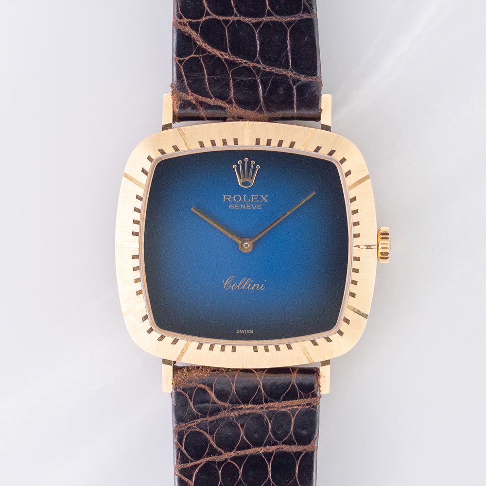 ROLEX CELLINI REF.4084 Blue Vignette MINT w.BOX – TIMEANAGRAM