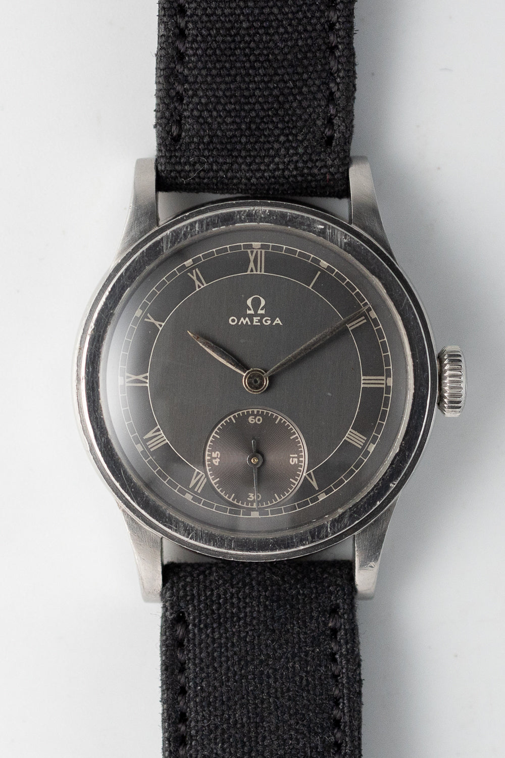OMEGA Cal.23.4SC Earliest Waterproof Model Grey Gilt Dial – TIMEANAGRAM