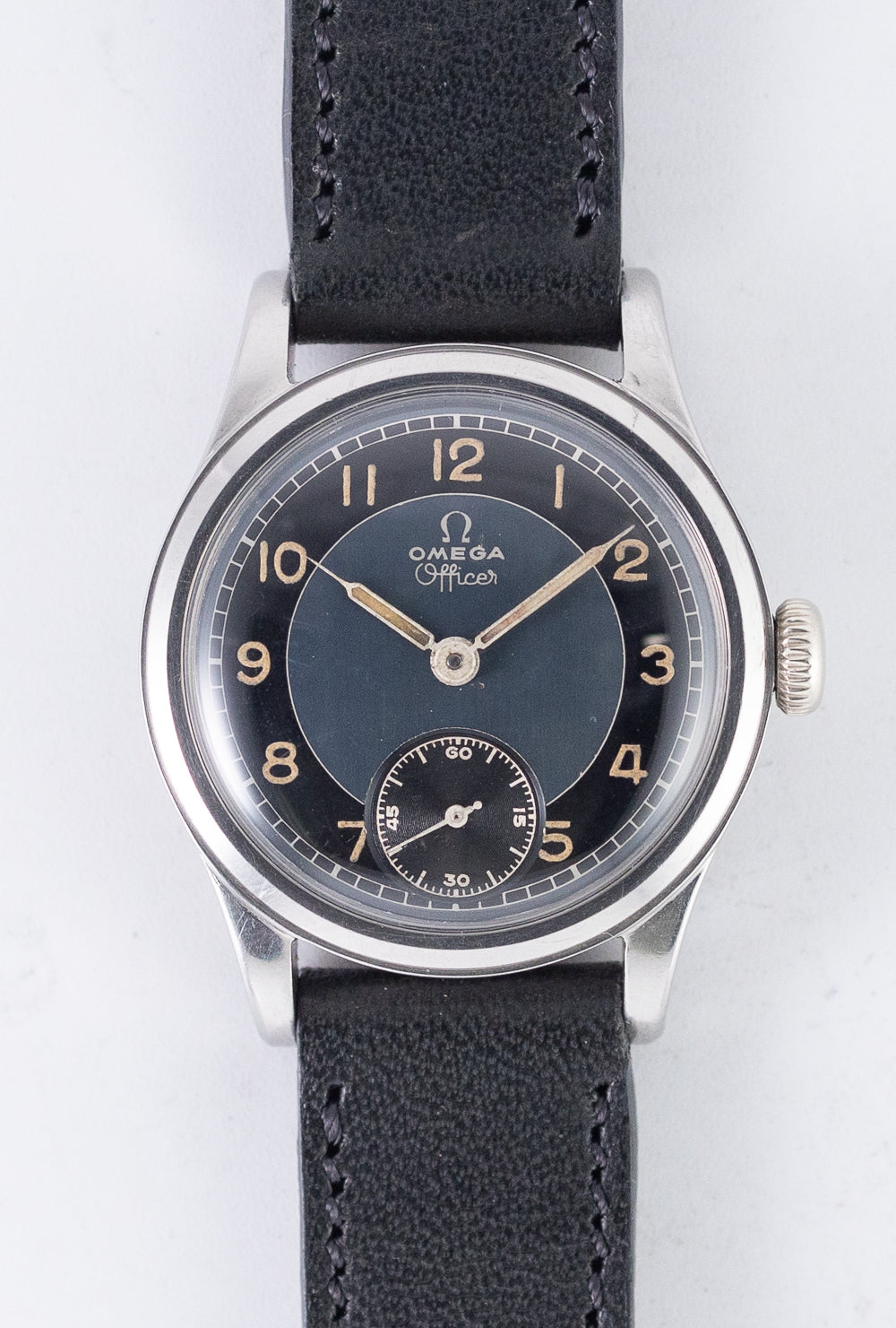 OMEGA Officer Blue Bullseye Dial – TIMEANAGRAM