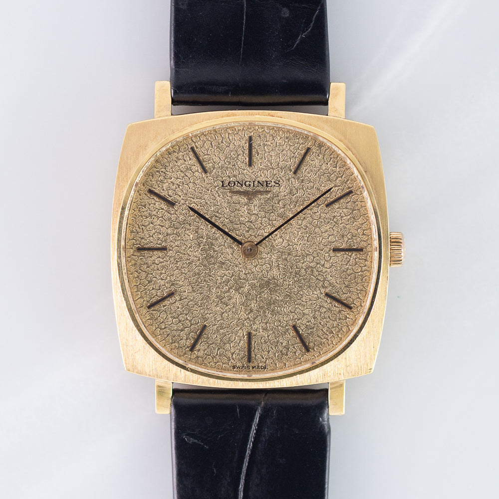 LONGINES grained leather textured dial Ref.4079 – TIMEANAGRAM