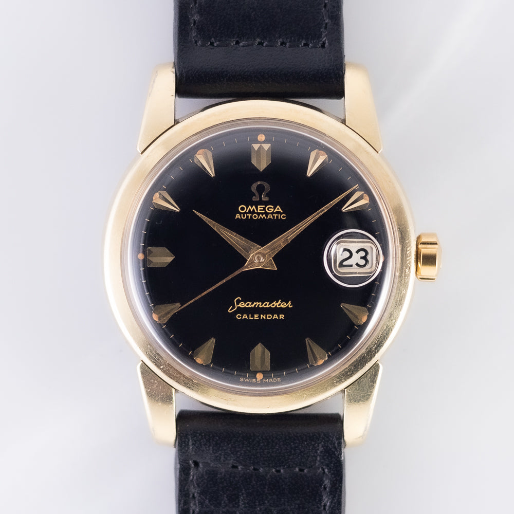 OMEGA Seamaster Calendar Black Gilt Dial Ref.2849 10SC – TIMEANAGRAM