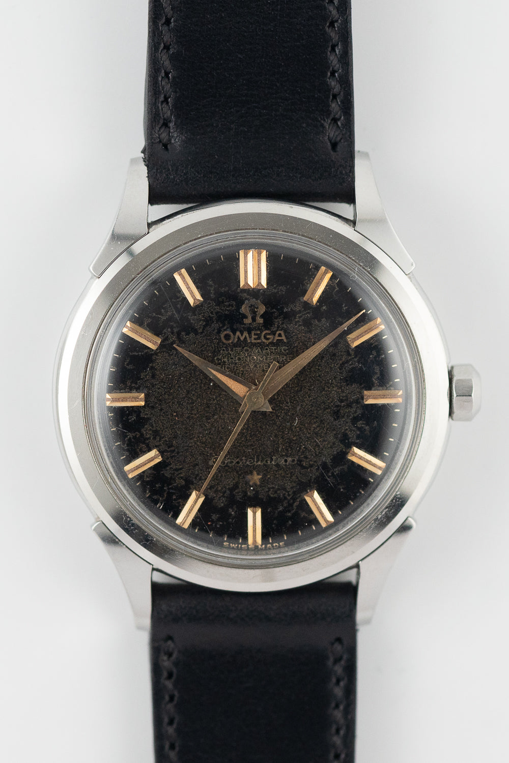 OMEGA Constellation Ref.2852 Black Gilt Patina Dial – TIMEANAGRAM